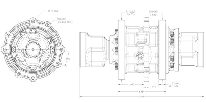 MK3 Lightweight TRE Quaife ATB Chain Drive Differential for FSAE ...